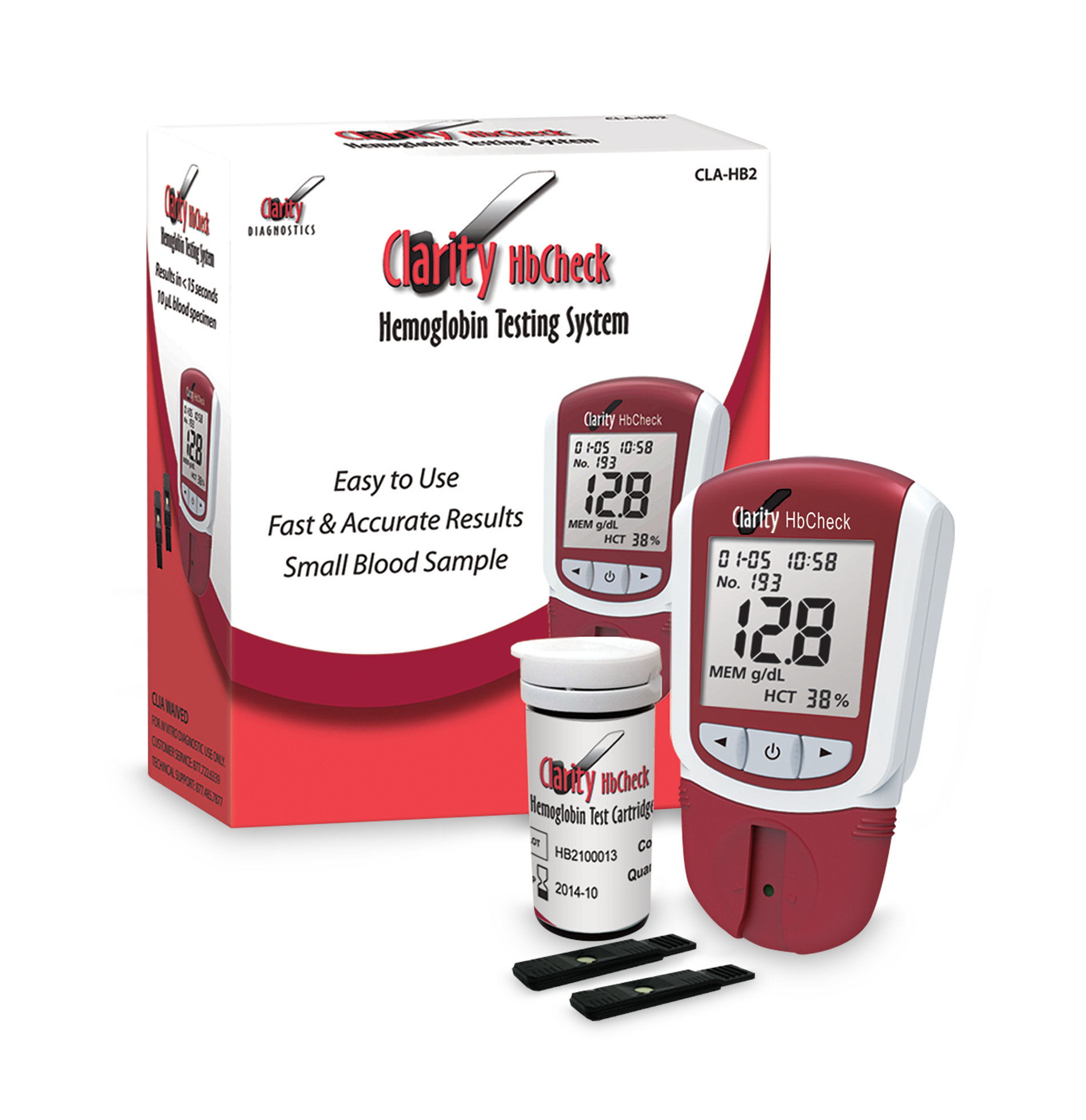 Clarity Hb Check Hemoglobin Testing System Clarity Diagnostics